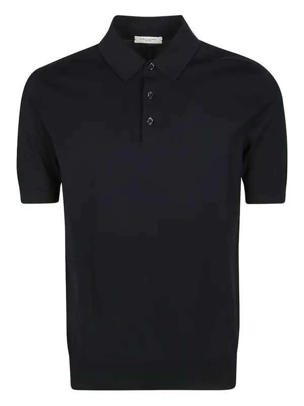 PAOLO PECORA Cotton Polo Shirt - Blue