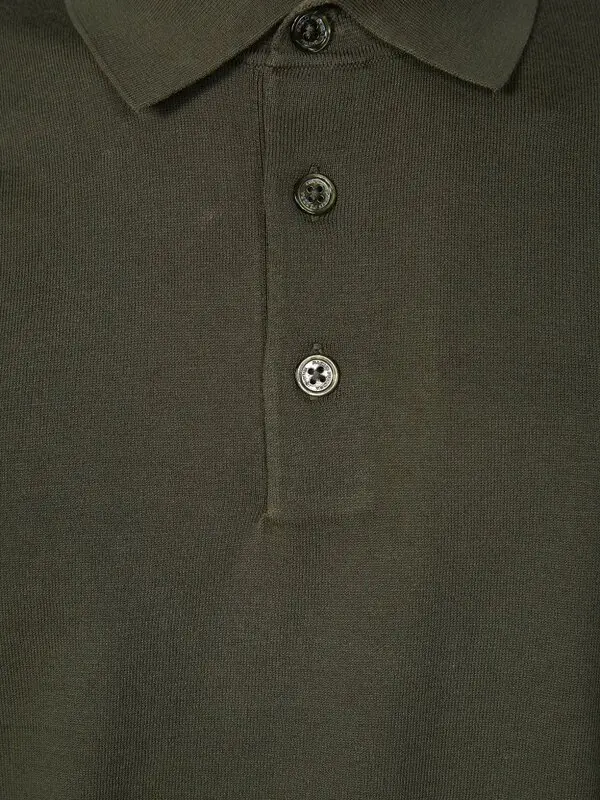 PAOLO PECORA Cotton Polo Shirt - Green