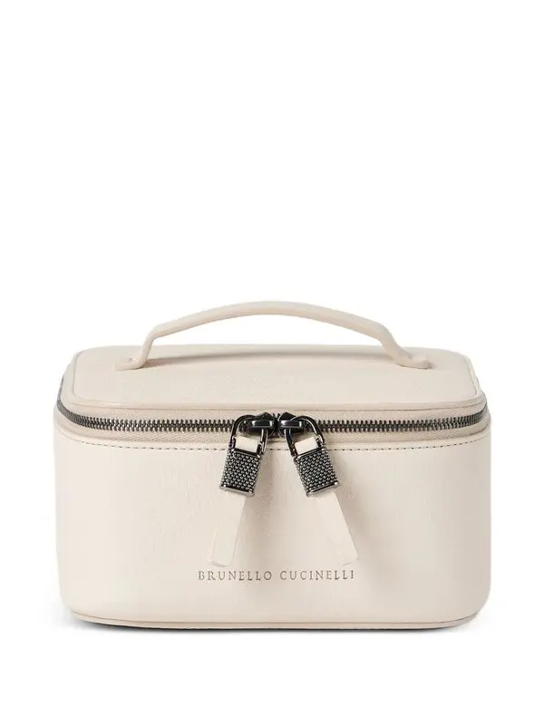 Brunello Cucinelli Leather Vanity Case