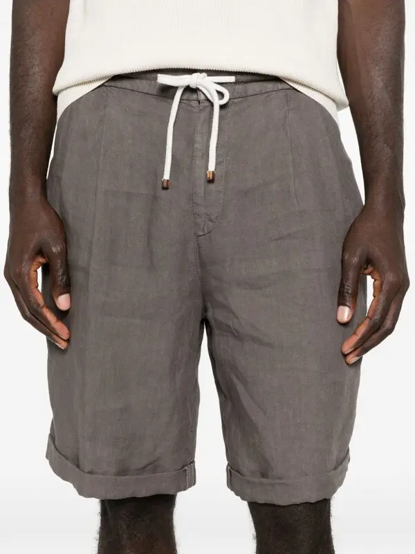 Brunello Cucinelli Linen Bermuda Shorts