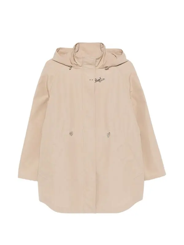 FAY Midi Parka Coat - White