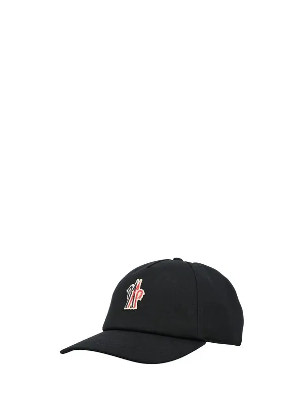 Moncler Hat With Logo - Black