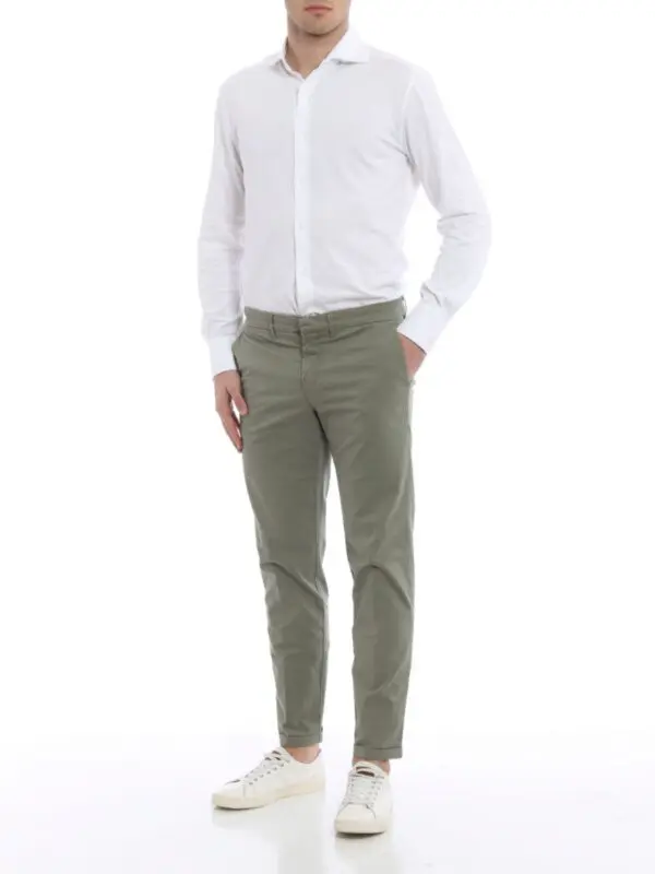 FAY Slim-fit Trousers - Green
