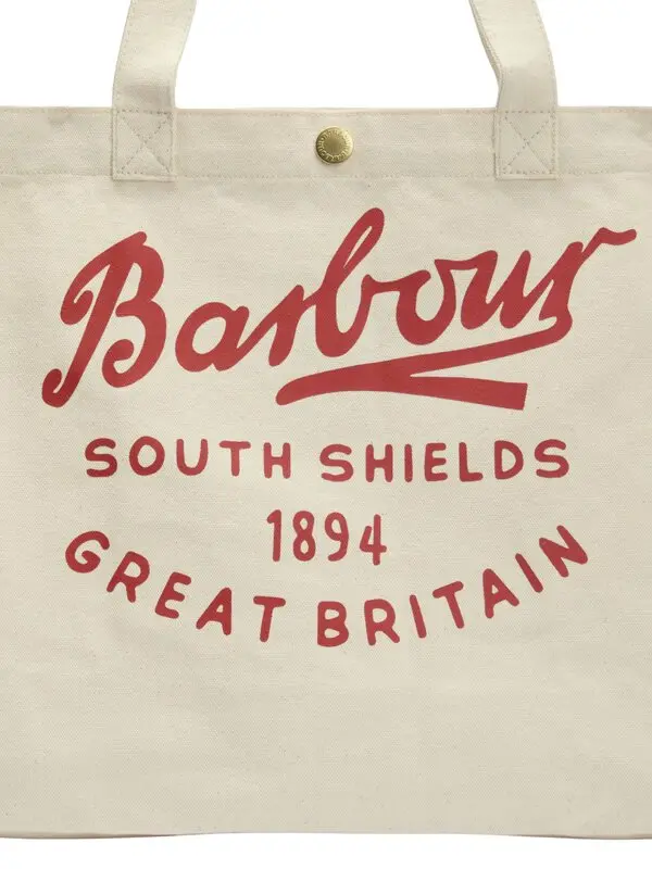Barbour Script Tote Bag - Beige