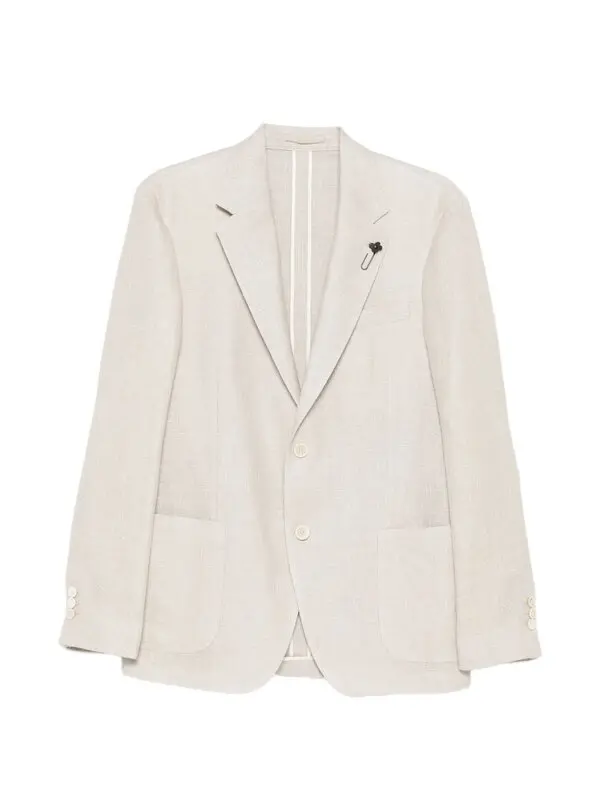 LARDINI Wool And Linen Blazer