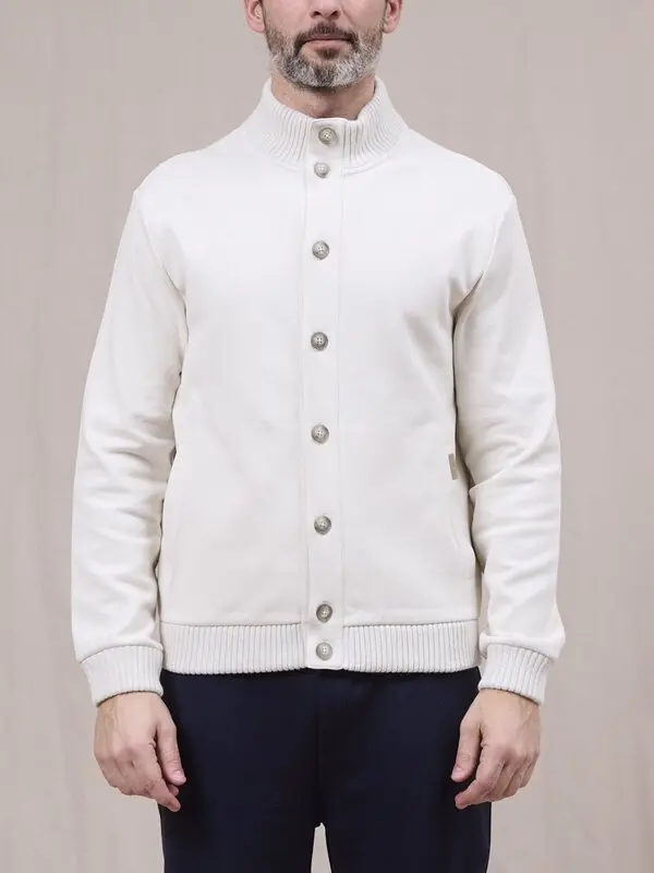 FAY Cotton Cardigan - White