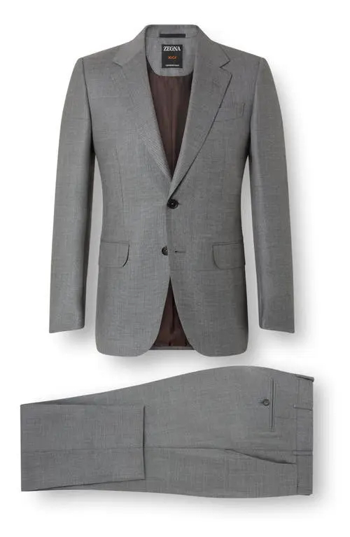 Zegna Centoventimila Wool Suit - Grey