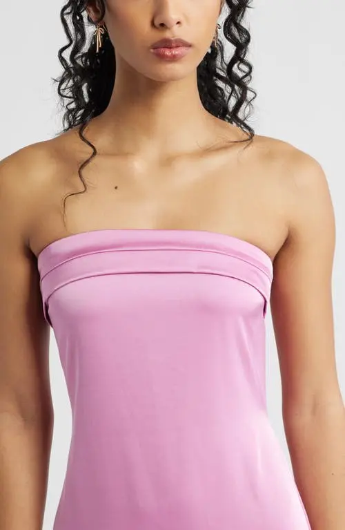 Bp. Strapless Satin Gown - Pink Moonlite