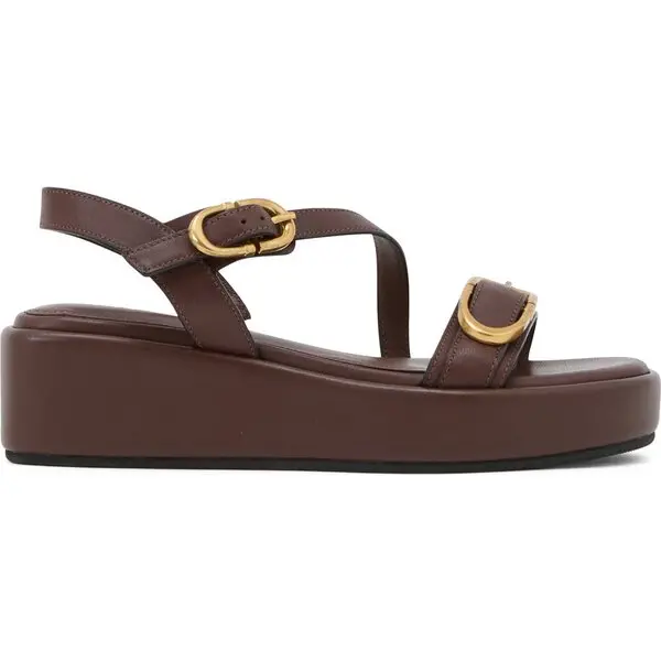 REISS Slingback Platform Wedge Sandal