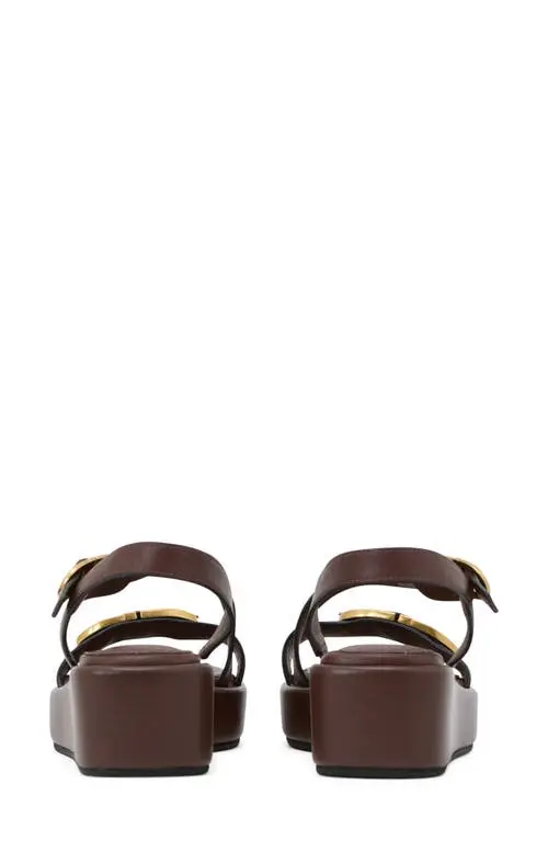 REISS Slingback Platform Wedge Sandal