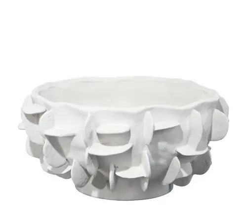 JAMIE YOUNG CO. Helios Ceramic Decorative Bowl - White