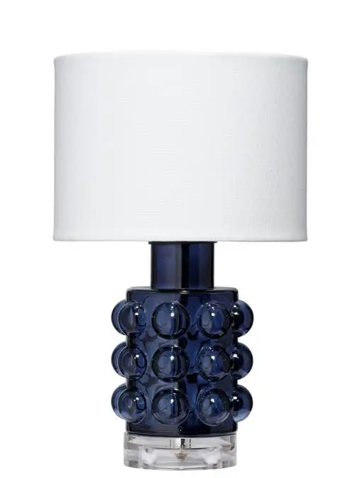 JAMIE YOUNG CO. Seltzer Blown Glass Table Lamp - Blue