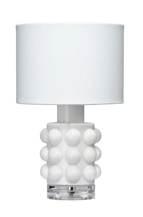 JAMIE YOUNG CO. Seltzer Blown Glass Table Lamp - White