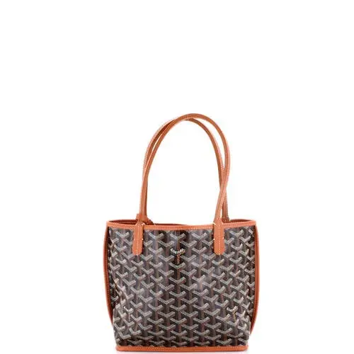 Goyard Anjou Reversible Tote Coated Canvas Mini - Brown