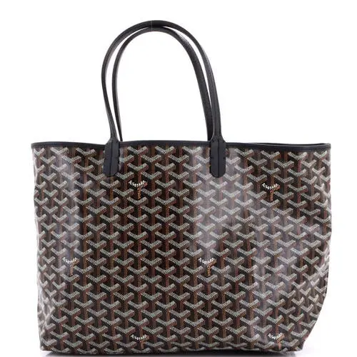Goyard Saint Louis Pm Tote Coated Canvas - Black