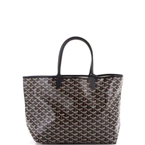 Goyard Saint Louis Pm Tote Coated Canvas - Black