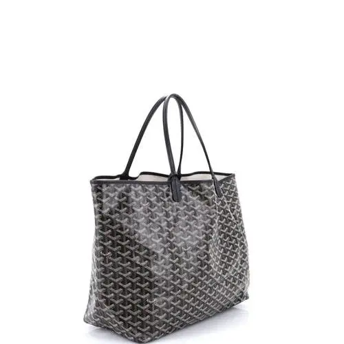 Goyard Saint Louis Tote Coated Canvas Gm - Black