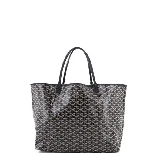 Goyard Saint Louis Tote Coated Canvas Gm - Black
