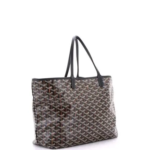 Goyard Saint Louis Tote Coated Canvas Pm - Black