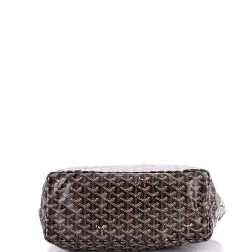 Goyard Saint Louis Tote Coated Canvas Pm - Black