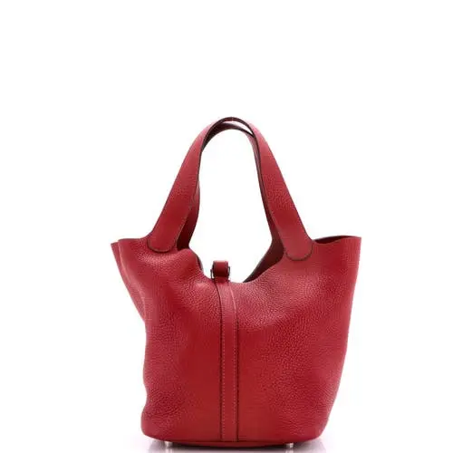 Hermès Picotin Lock Bag Clemence Mm - Red