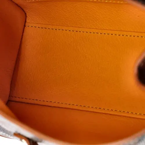 Goyard Saigon Top Handle Bag Coated Canvas With Leather Mini - Brown