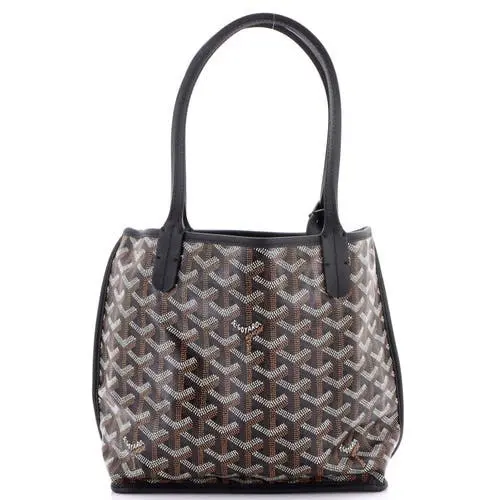 Goyard Anjou Reversible Tote Coated Canvas Mini - Black