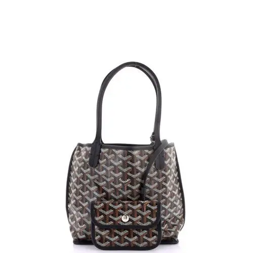 Goyard Anjou Reversible Tote Coated Canvas Mini - Black