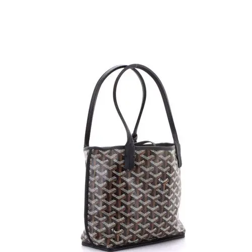 Goyard Anjou Reversible Tote Coated Canvas Mini - Black