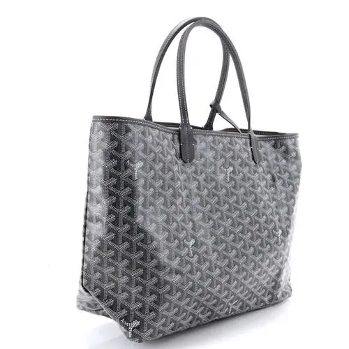 Goyard Saint Louis Tote Coated Canvas Pm - Grey