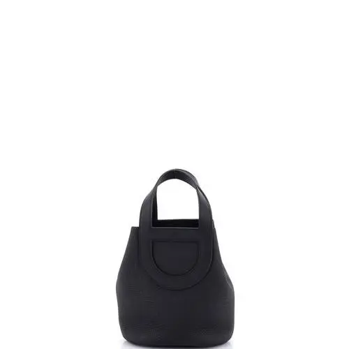 Hermès In-the-loop Bag Clemence With Swift 18 - Black