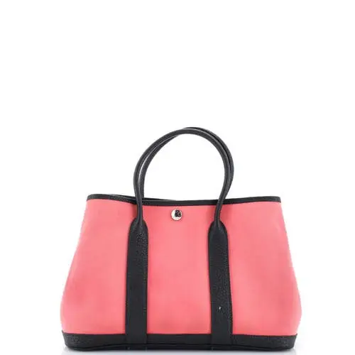 Hermès Garden Party Tote Toile And Leather 30 - Pink