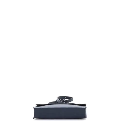 Hermès Double Snap Pochette Crossbody Epsom - Blue