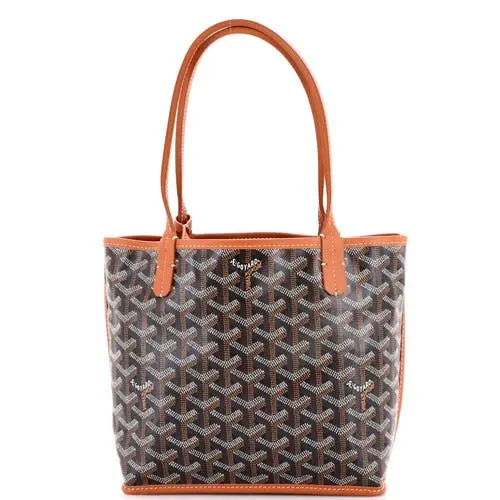 Goyard Anjou Reversible Tote Coated Canvas Mini - Brown