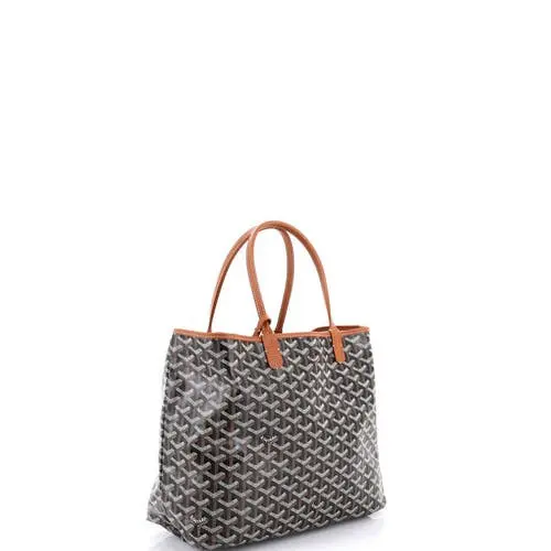 Goyard Saint Louis Tote Coated Canvas Pm - Black