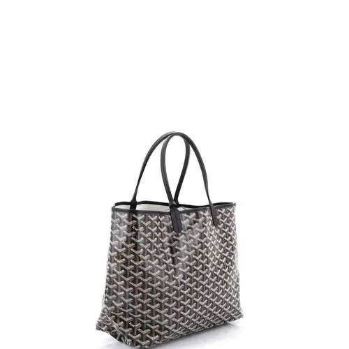 Goyard Saint Louis Tote Coated Canvas Pm - Black