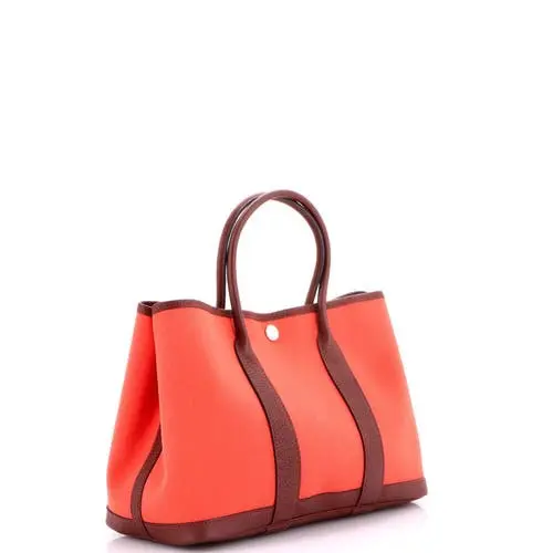 Hermès Garden Party Tote Toile And Leather 30 - Pink