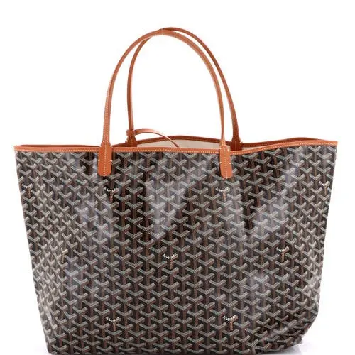Goyard Saint Louis Tote Coated Canvas Gm - Black