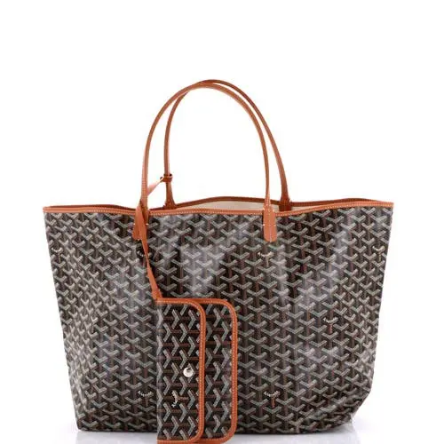 Goyard Saint Louis Tote Coated Canvas Gm - Black