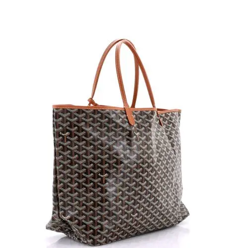 Goyard Saint Louis Tote Coated Canvas Gm - Black