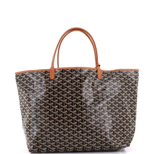 Goyard Saint Louis Tote Coated Canvas Gm - Black