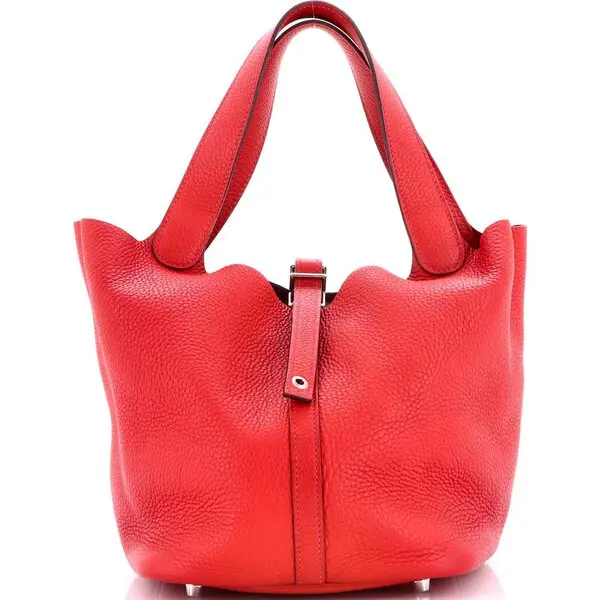 Hermès Picotin Lock Bag Clemence Mm - Red