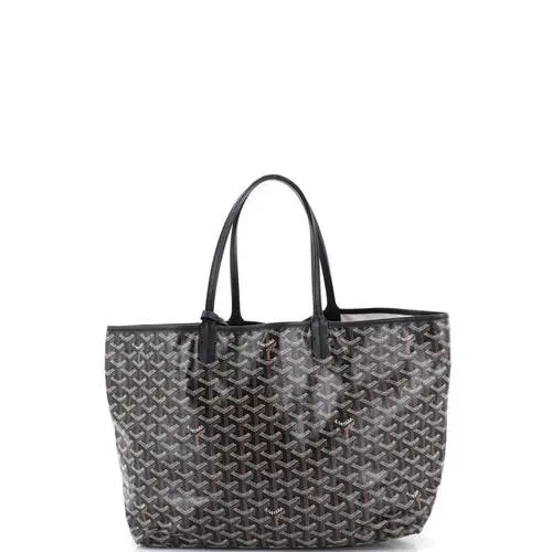 Goyard Saint Louis Pm Tote Coated Canvas - Black