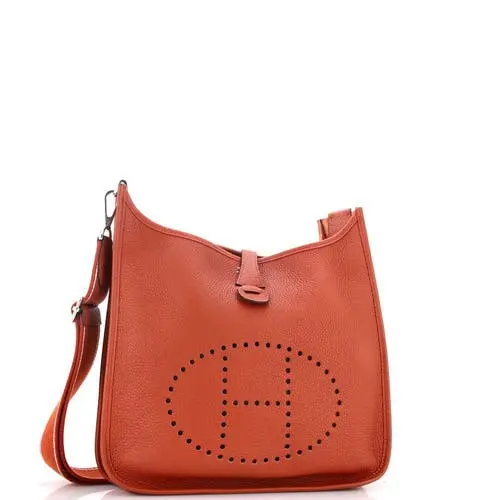 Hermès Evelyne Bag Gen Iii Clemence Pm - Brique