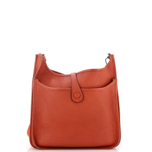 Hermès Evelyne Bag Gen Iii Clemence Pm - Brique