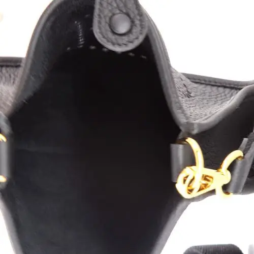 Hermès Evelyne Tpm Clemence Leather Bag - Black