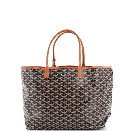 Goyard Saint Louis Pm Tote Coated Canvas - Brown