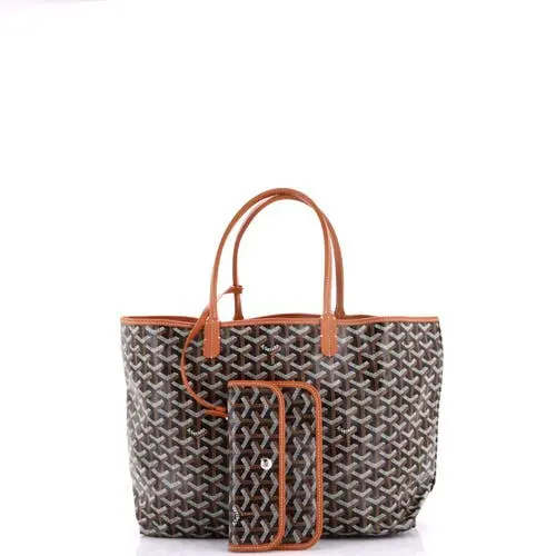 Goyard Saint Louis Pm Tote Coated Canvas - Brown