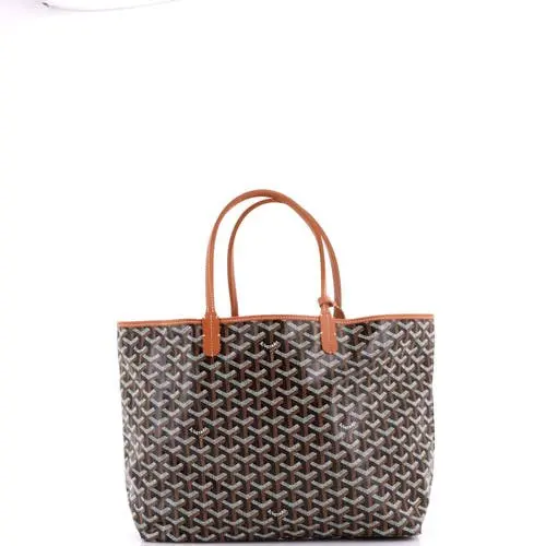 Goyard Saint Louis Pm Tote Coated Canvas - Brown