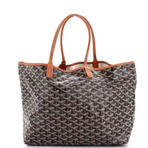 Goyard Saint Louis Tote Coated Canvas Pm - Brown